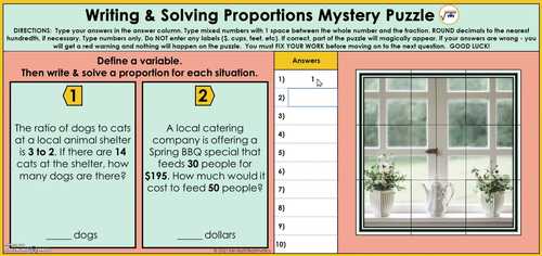Writing & Solving Proportions Word Problems DIGITAL SELF CHECKING ...