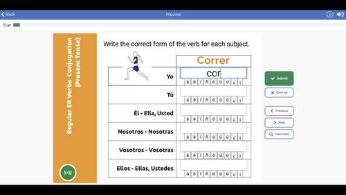 Spanish Boom Cards Regular ER Verbs Conjugation (Present Tense) +Vosotros