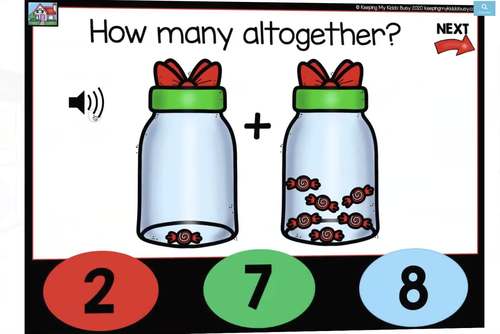 Introducing Addition How to Add Boom Cards Kindergarten Math December ...