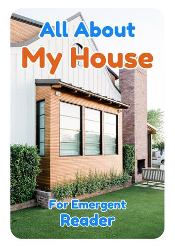 All About My House- Early Emergent Reader eBook & PDF Printable Reading