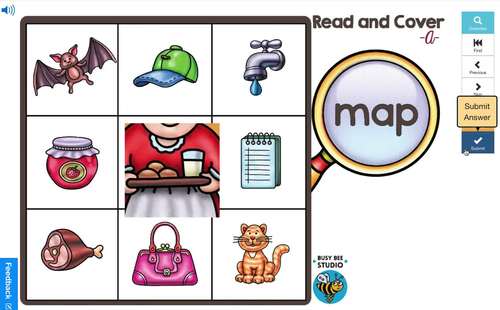 Christmas Boom Cards Games | CVC Words by Busy Bee Studio | TPT