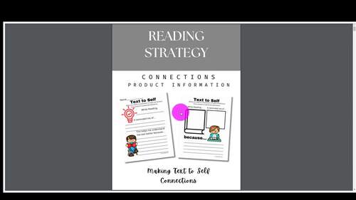 Reading Strategy - Text to Self Connections - Worksheets by Teachables HQ
