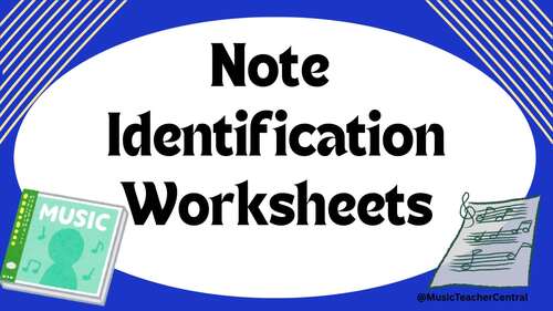 Treble Clef Note Naming Worksheets, Lines, Spaces & Mixed Notes | TPT