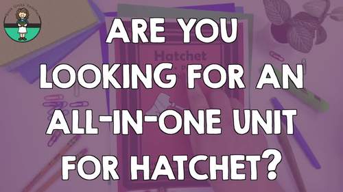 Hatchet Novel Study Digital & Print - Comprehension, Activities by Gay ...