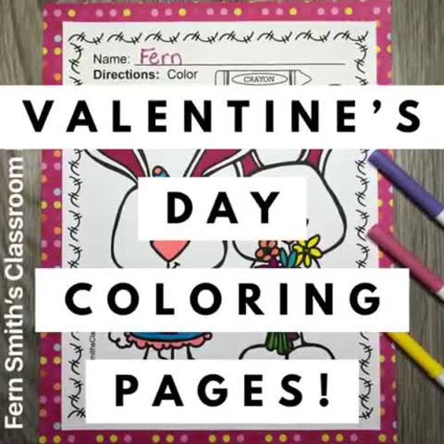 St. Valentine's Day Coloring Pages | St. Valentine's Day Craftivity
