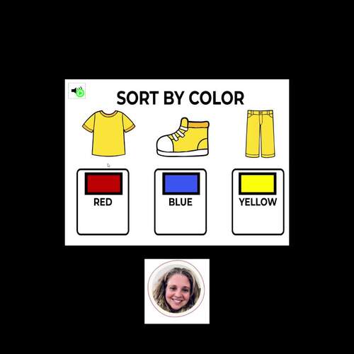 Compare & Contrast by Color and Category | Clothing Speech Therapy Activity