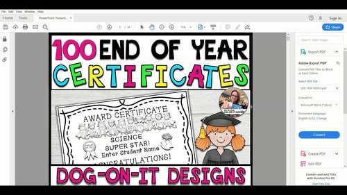 End of Year Award Certificates Editable Mega Bundle | TPT