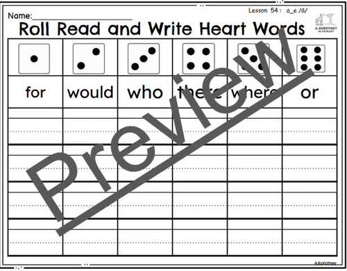 Roll, Read, & Write- UFLI Aligned Lessons 54-62 by A. Korotney in Primary