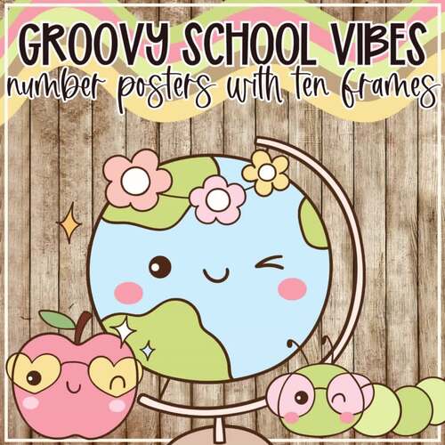 Pastel Decor | Groovy Calm Classroom Decor | Number Posters EDITABLE in ...
