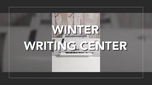Winter Writing Activities For Writing Stations With Vocabulary Word ...