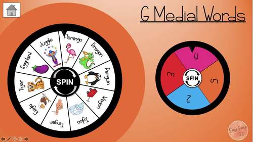 G - Spinners: ALL POSITIONS - NO PREP!! Digital Spinner by Sing Song SLP