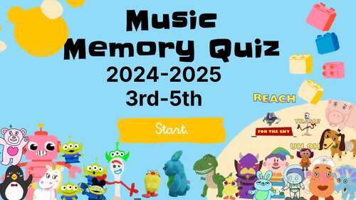 (3rd-5th Grade) UIL Music Memory Quiz Game- Link Based (2024-2025)
