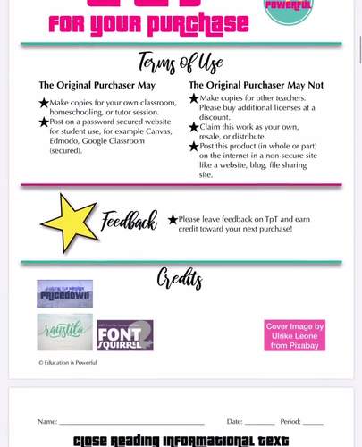 Thanksgiving Rituals Close Reading Informational Text w/ Annotation and Qs