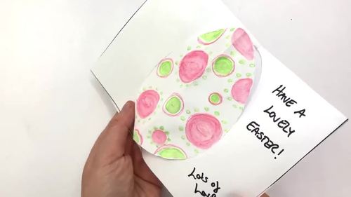 Egg Pop Up Card Printable (One Sheet) - DIY Easter Egg Design & Crafting
