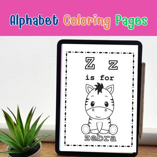ABC Coloring ! Alphabet Coloring Pages - Cute | Printable A-Z Learning ...