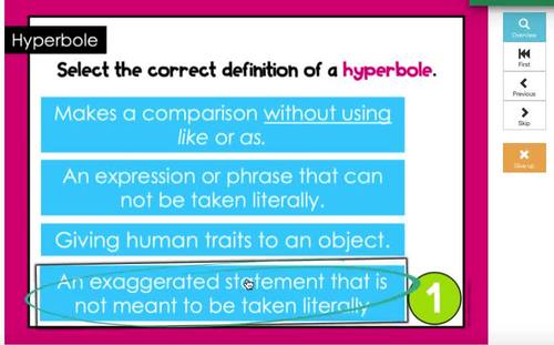 Hyperbole Boom Cards | Digital Task Card Activities by Your Thrifty Co ...