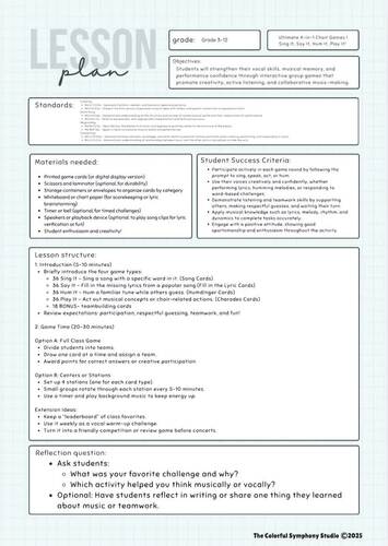 Ultimate 4-in-1 Choir Games | Sing It, Say It, Hum It, Play It! | TPT