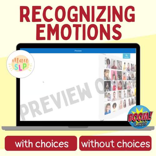 Recognizing Emotions for Speech Therapy Boom Cards™ by Mau SLP | TpT