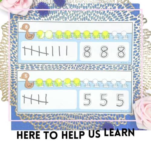 Duck Counting Activity - Five Little Ducks - Duck Math Center for Pond ...