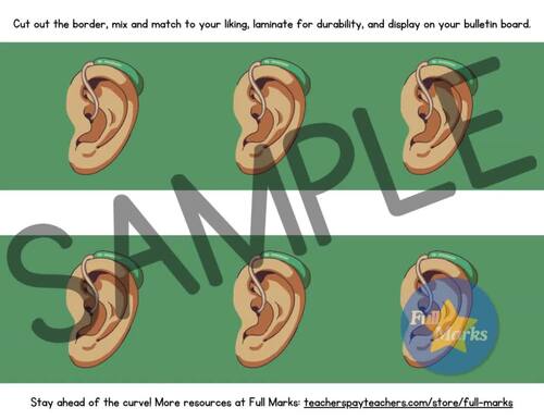 National Deaf History Month Bulletin Board Borders, Boho Modern ...