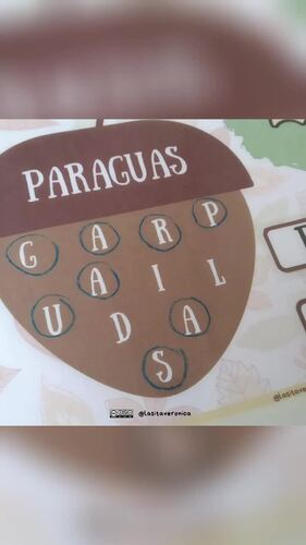 Busca letras otoño /Autumn letter search. Letter Recognition Spanish ...