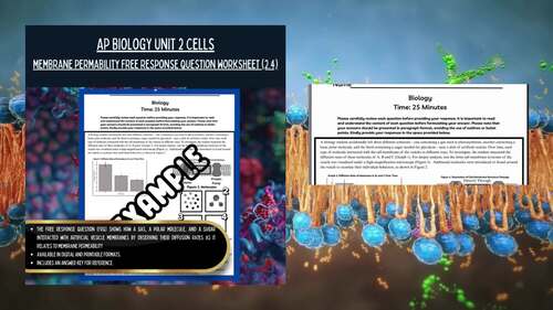 AP Biology UNIT 2 Cells 2.4 Membrane Permeability Free Response ...