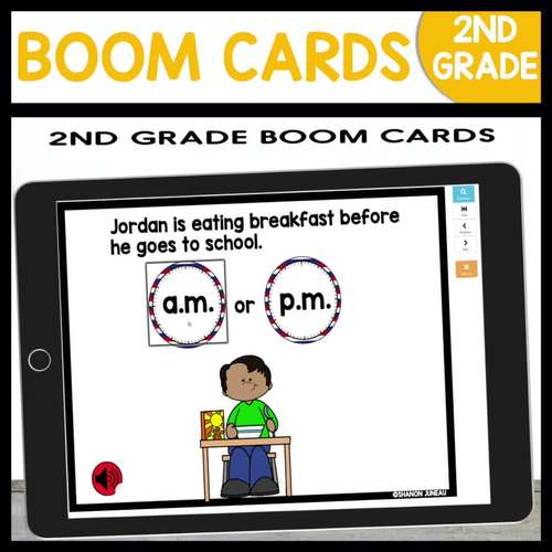 Telling Time A.M. and P.M. Boom Cards by Shanon Juneau We are Better ...