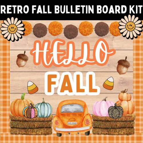 Retro Bulletin Board Bundle: 'Hello Seasons' Winter, Spring, Summer ...