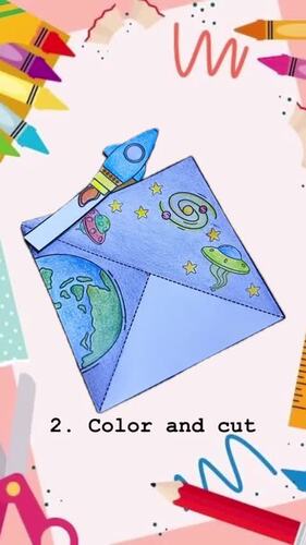 3D Space Craft Diorama / Triorama by Blossom Bliss | TPT