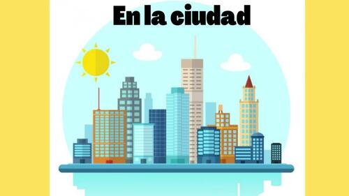 En la ciudad / City-related-vocabulary activities (Spanish) | TPT