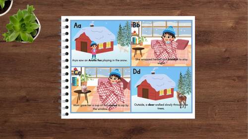 Winter Wonders: An Alphabet Story + Activity Flashcards | TPT