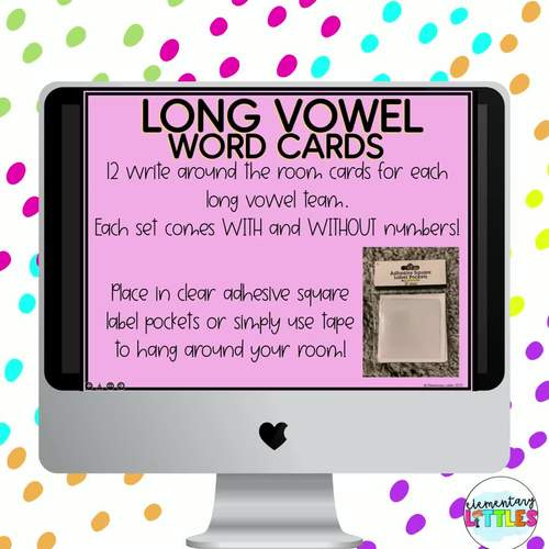 Vowel Teams Write Around The Room by Elementary Littles | TPT