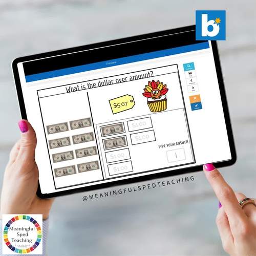 Thanksgiving Life Skills Counting Money Next Dollar Up Math Digital ...