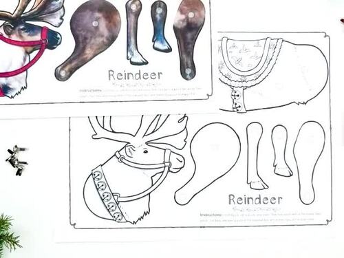 Santa's Reindeer | Jointed Animal Craft | Articulated Craft | Rudolph