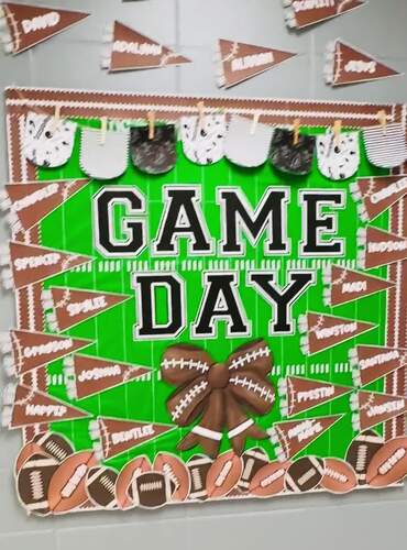 Game Day Fall Bulletin Board for Football by Blue Skies with Jennifer White