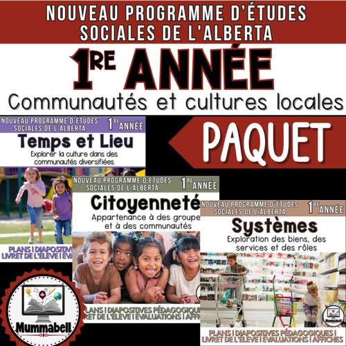 FRENCH BUNDLE - Grade 1 NEW Alberta Social Studies Curriculum (2025 ...