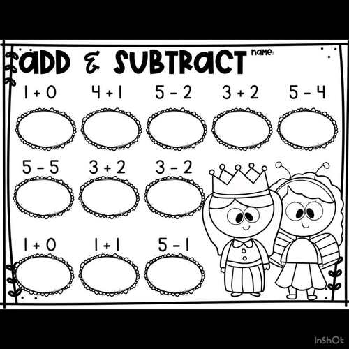 Halloween Themed Kindergarten Math Worksheets | Add & Subtract within 5