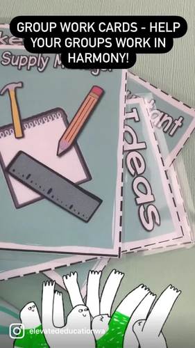 Manage group work easily with these Group Work Cards | TPT