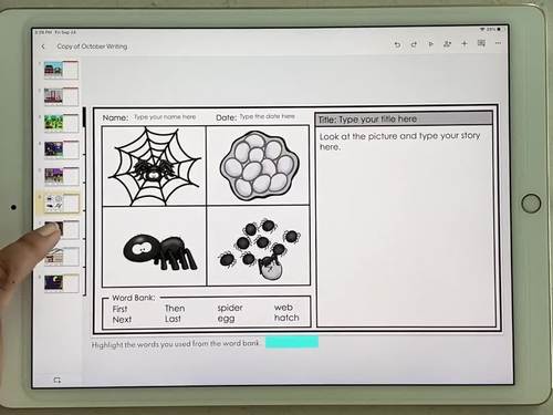 Halloween Writing | October Digital Writing Prompts | Fall Activities