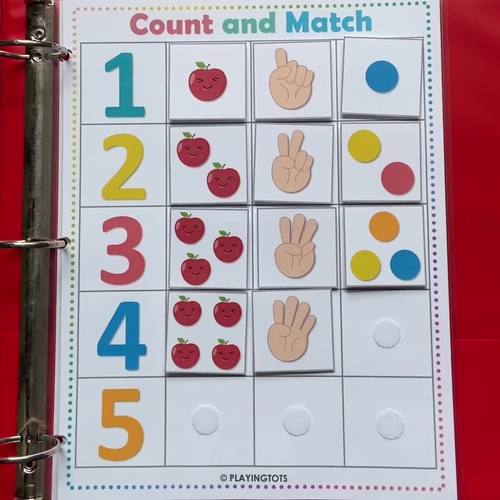 Counting Practice, Count and Match, Preschool Math, Learn to count ...