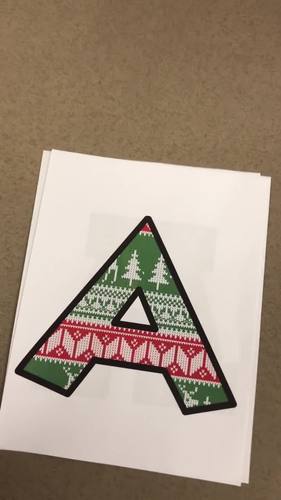 Christmas Ugly Sweater Bulletin Board Letters and Numbers Clip Art Bundle