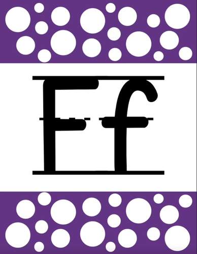 Purple Polka Dot Party Alphabet Posters: Set #2 by Magical Miss Meg