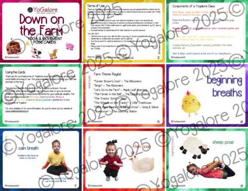 Farm Theme Yogalore Lesson Plan | Yoga & Movement Cards, Memory Game ...