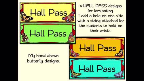 CLASSROOM HALL BATHROOM PASSES, Name tags, Plates Station labels ...