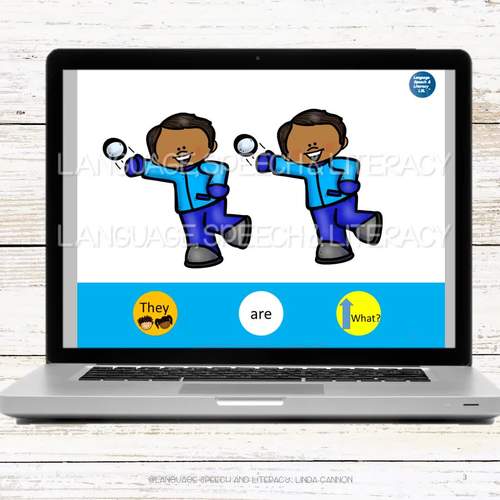 Winter Speech and Language Scenes | Pronouns and Verbs | TpT