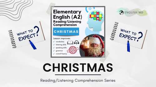 Christmas - Listening/Reading Comprehension (A2) by English MD | TPT