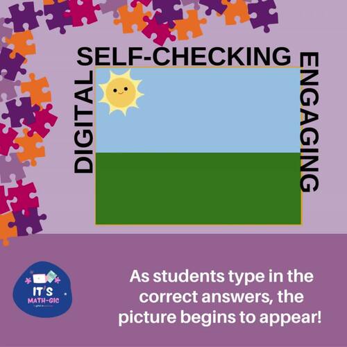 SPRING - Subtracting from 10 - NO PREP Digital Pixels Activity by It's ...
