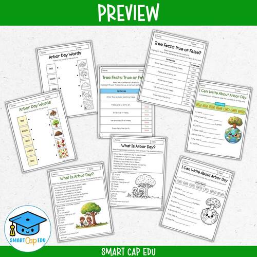 Arbor Day Reading Comprehension and Activities | K - 1st Grade by Smart ...