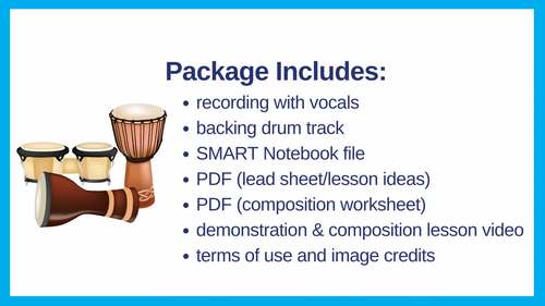 Drum Chant Activity Package - Steady Beat, Improvisation and Rhythm ...