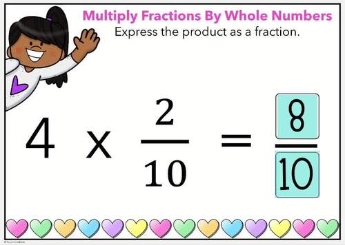 Multiply Fractions by Whole Numbers Boom Cards - 4th Grade Math ...